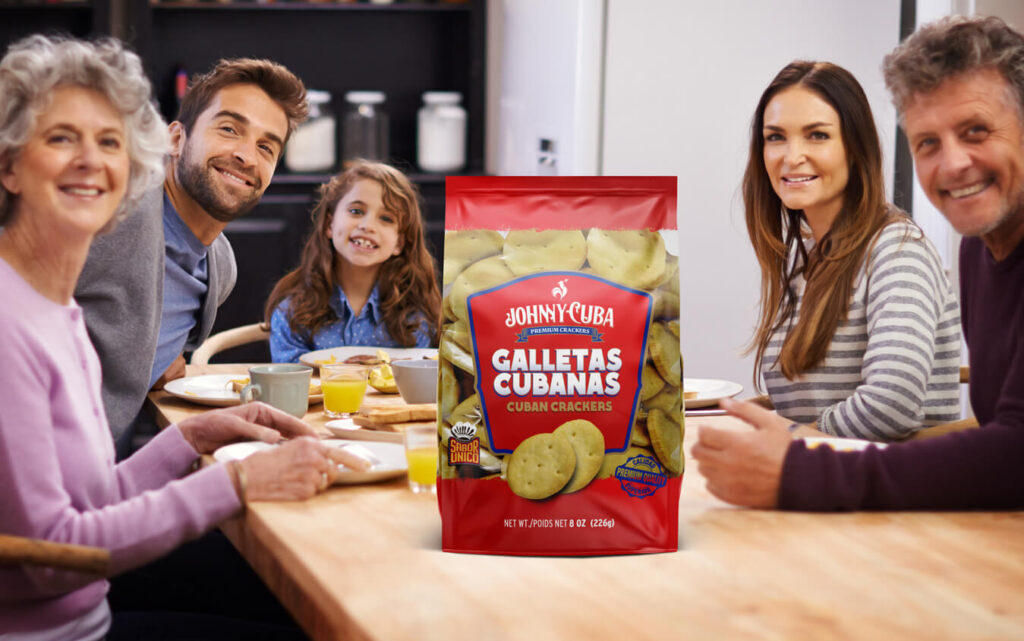 Johnny Cuba. Cuban Crackers | FOOD PACKAGING DESIGN. PRIVATE LABEL.